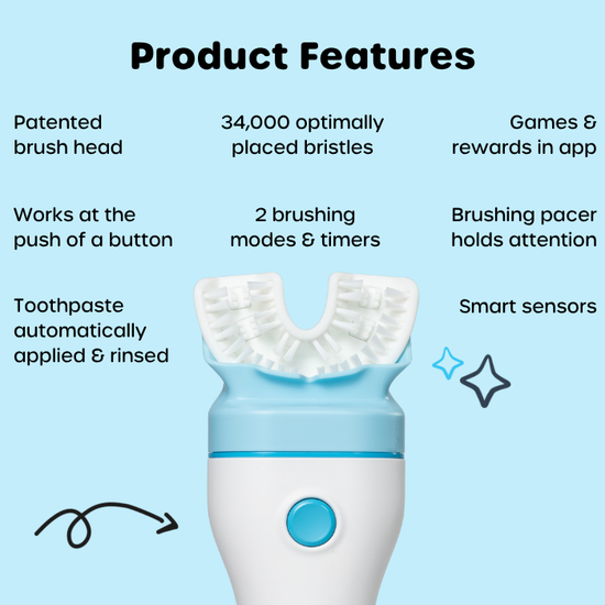 Willo® AutoFlo+ Fully Automatic Kids Toothbrush Starter Kit