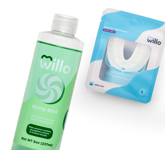 Willo® AutoFlo+ Fully Automatic Kids Toothbrush Starter Kit