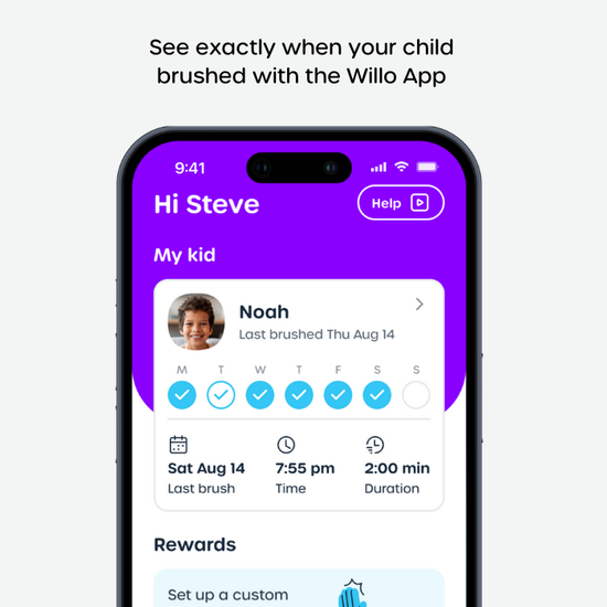 Willo® AutoFlo+ Fully Automatic Kids Toothbrush Starter Kit