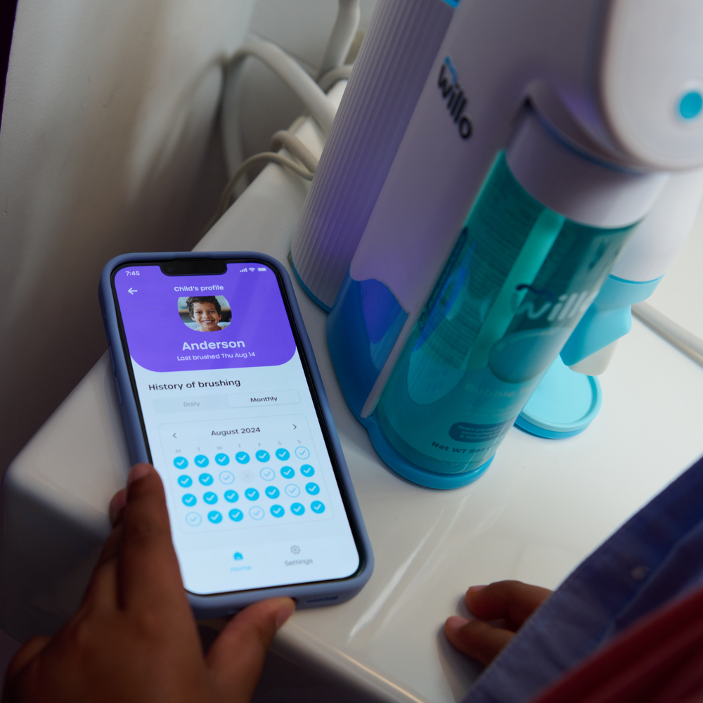 Willo® AutoFlo+ Fully Automated Kids Toothbrush - Starter Kit