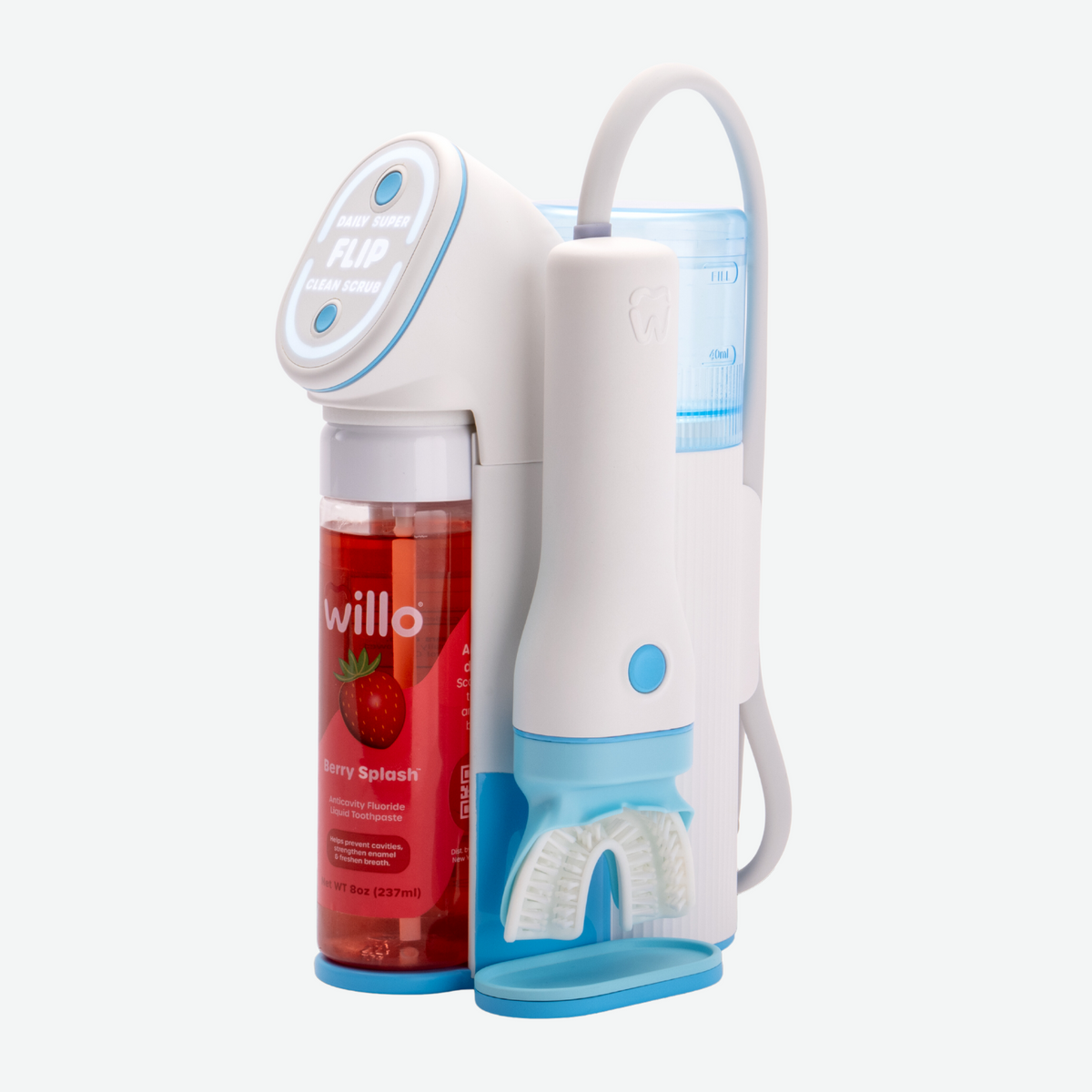 Willo® AutoFlo+ Fully Automatic Kids Toothbrush - Starter Kit